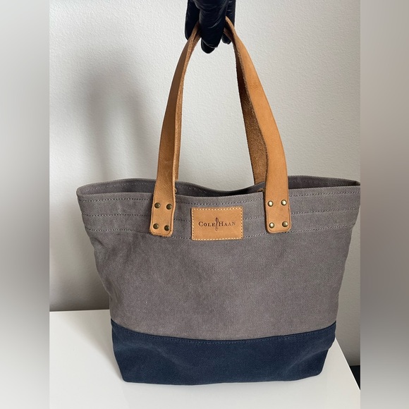 Cole Haan | Bags | Cole Haan Canvas Tote | Poshmark